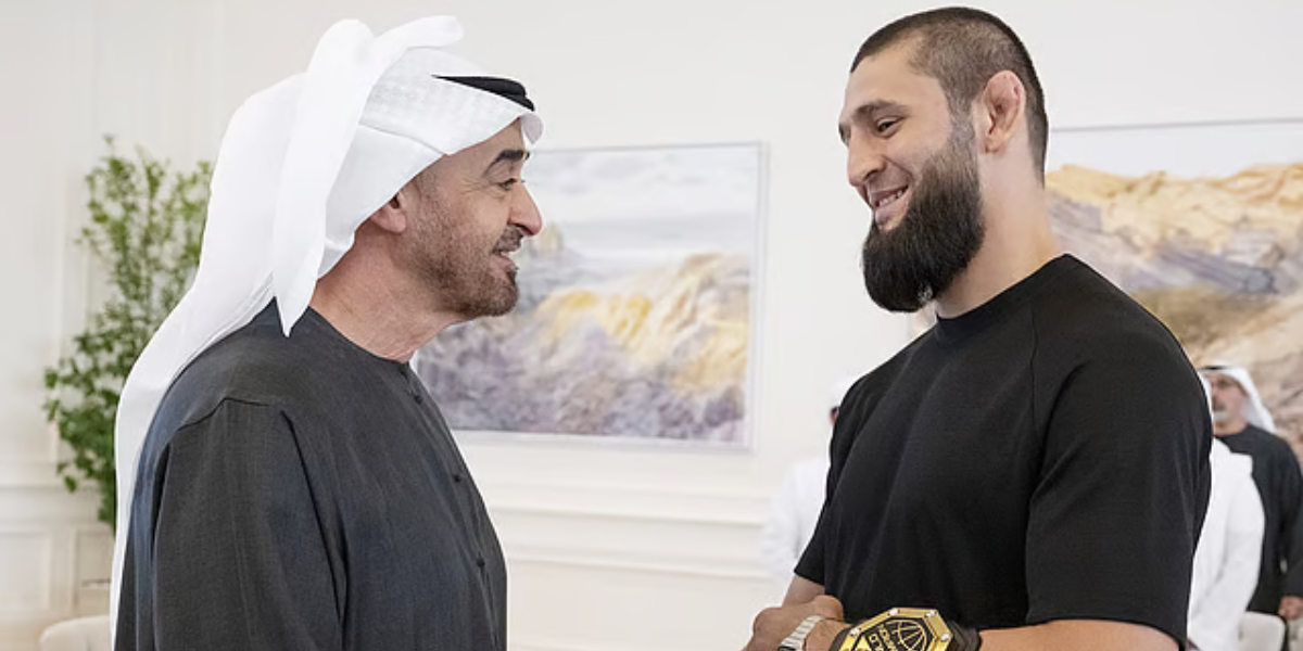 Sheikh Mohamed Meets UFC Middleweight World Champion in Abu Dhabi ...