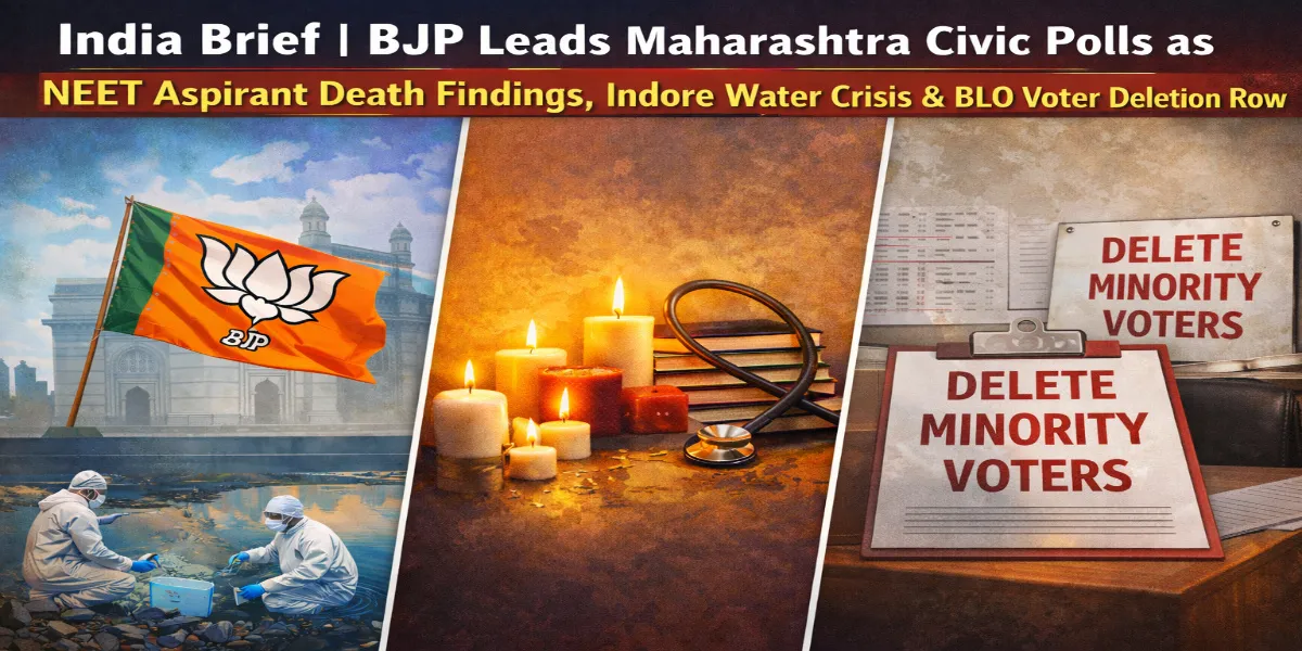 India Brief | Maharashtra Civic Polls Tilt BJP Amid NEET Aspirant Death ...