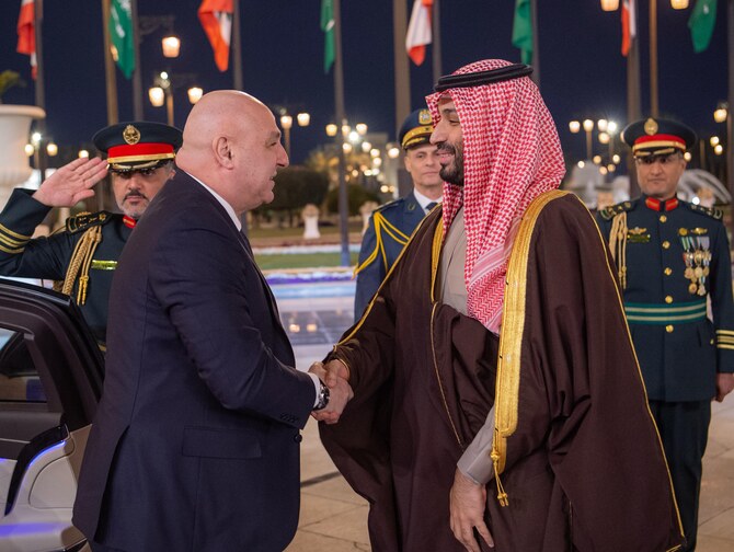 Saudi Crown Prince Receives Lebanese President in Riyadh | Human Online